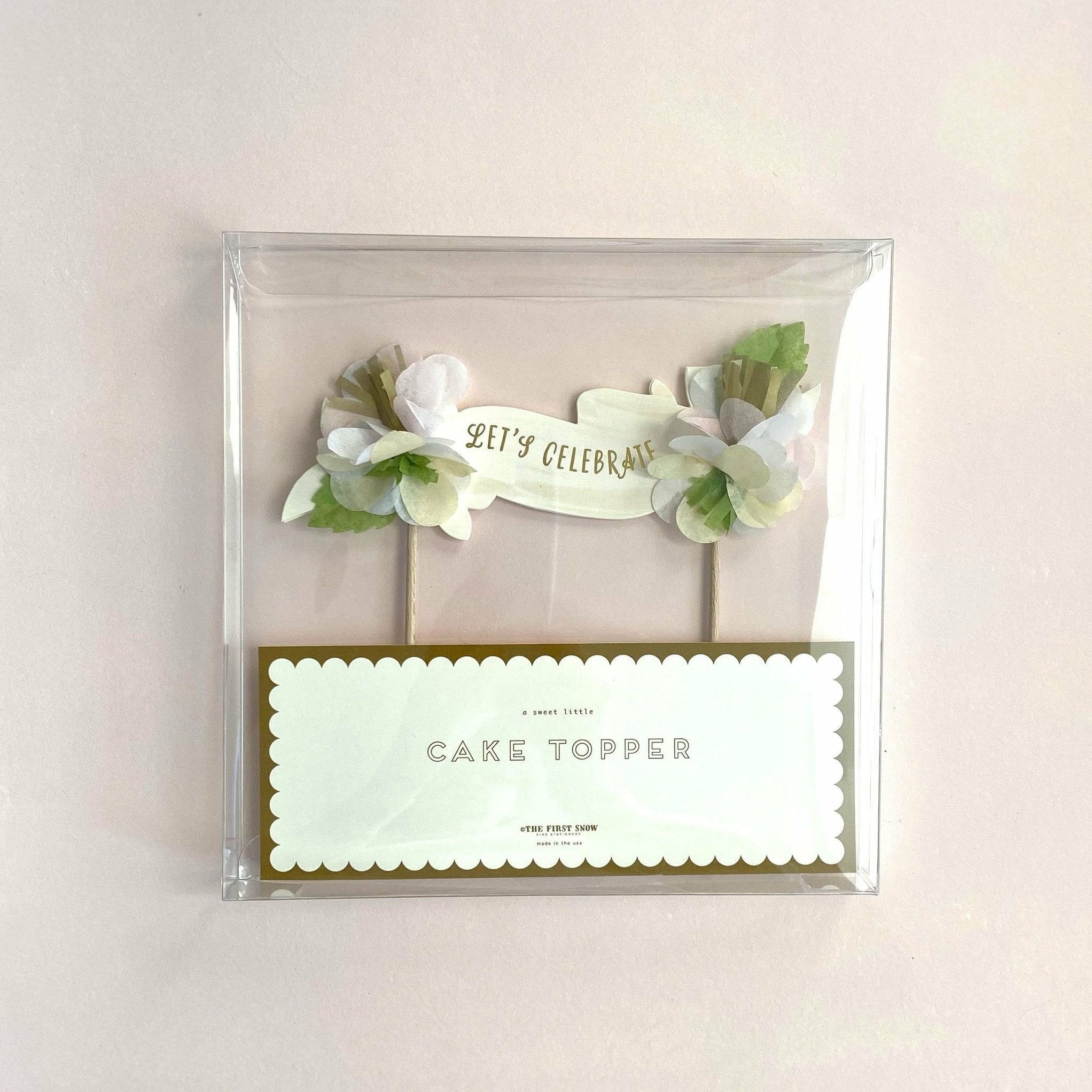 Let's Celebrate Cake Topper by The First Snow